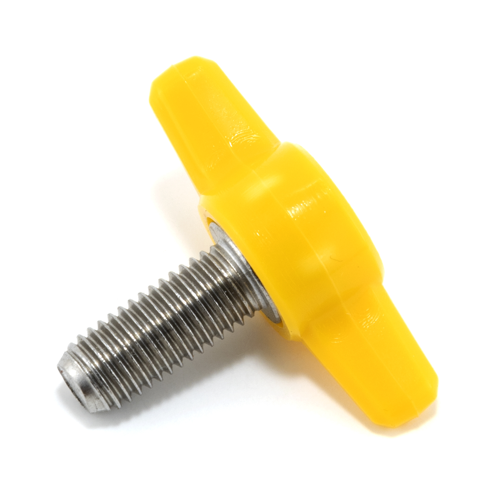 1/4"-28 X 5/8" Yellow Tee / Wing - Thumb Screw Depot®